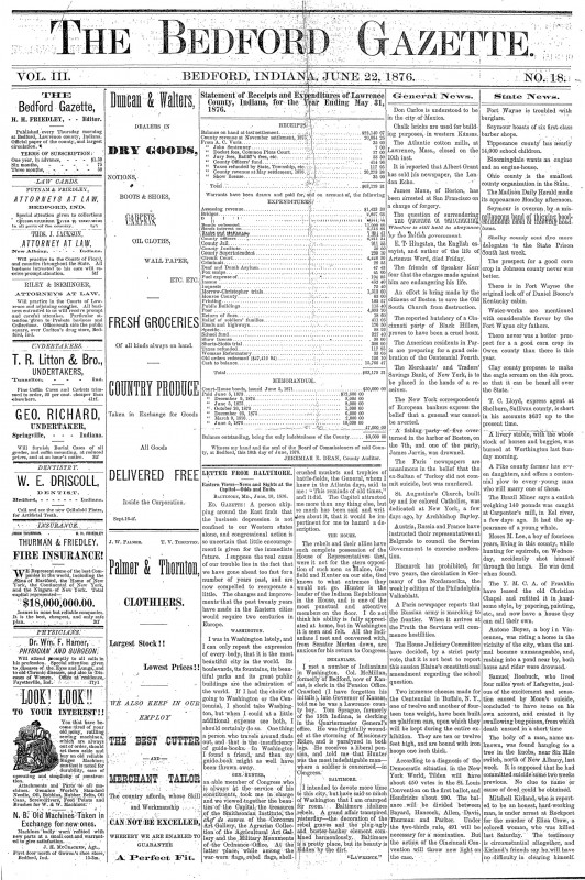American Gazettes: Newspapers of Record | Readex