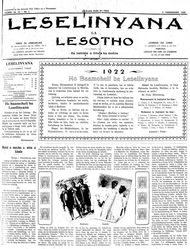 African Newspapers, Series 1, 1800-1922 | Readex