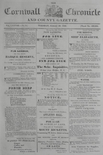 Caribbean Newspapers, Series 1, 1718-1876: From the American ...