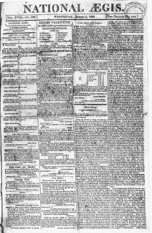 Early American Newspapers: Series 01, 1690-1876: From Colonies to ...