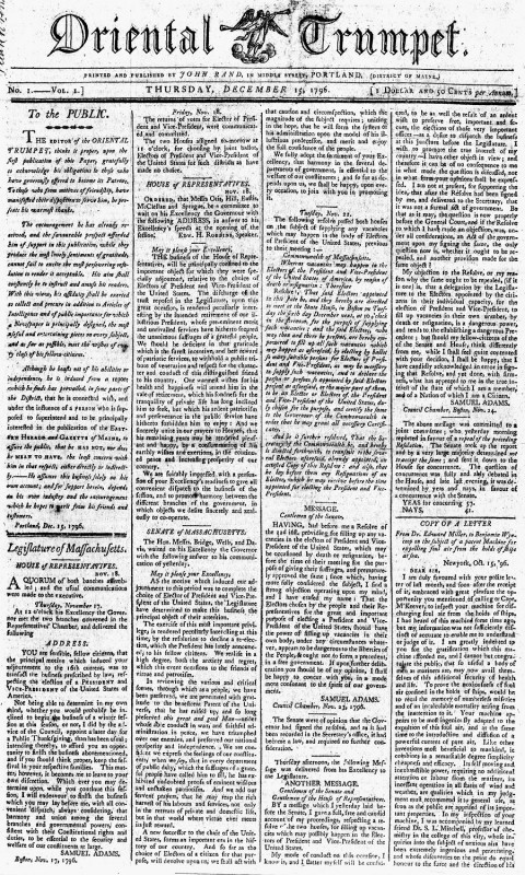 Early American Newspapers: Series 01, 1690-1876: From Colonies to ...