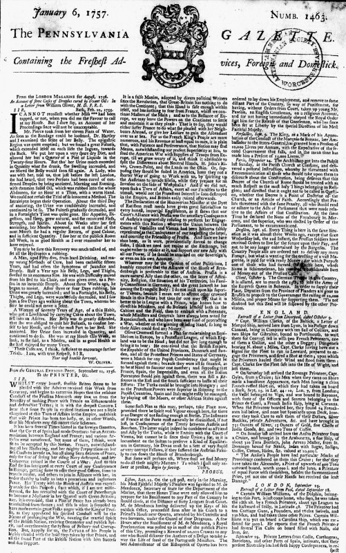 Early American Newspapers: Series 01, 1690-1876: From Colonies to ...