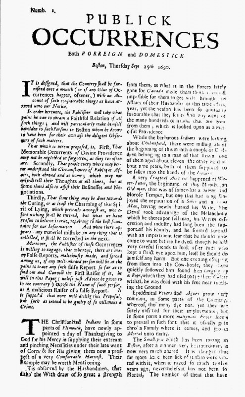 Early American Newspapers: Series 01, 1690-1876: From Colonies to ...