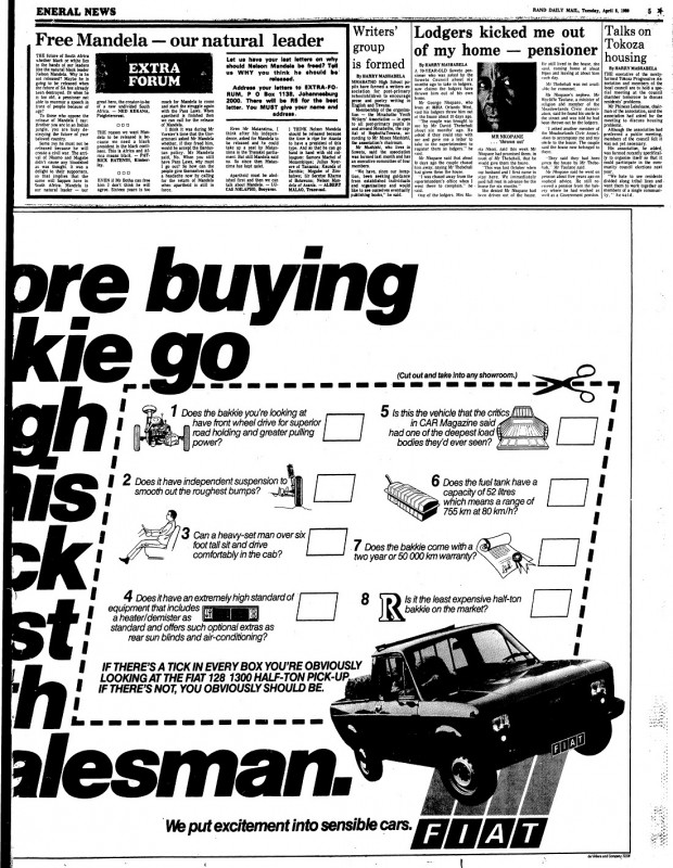 Rand Daily Mail (1902-1985) | Readex