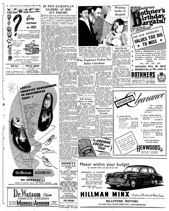 Rand Daily Mail (1902-1985) | Readex