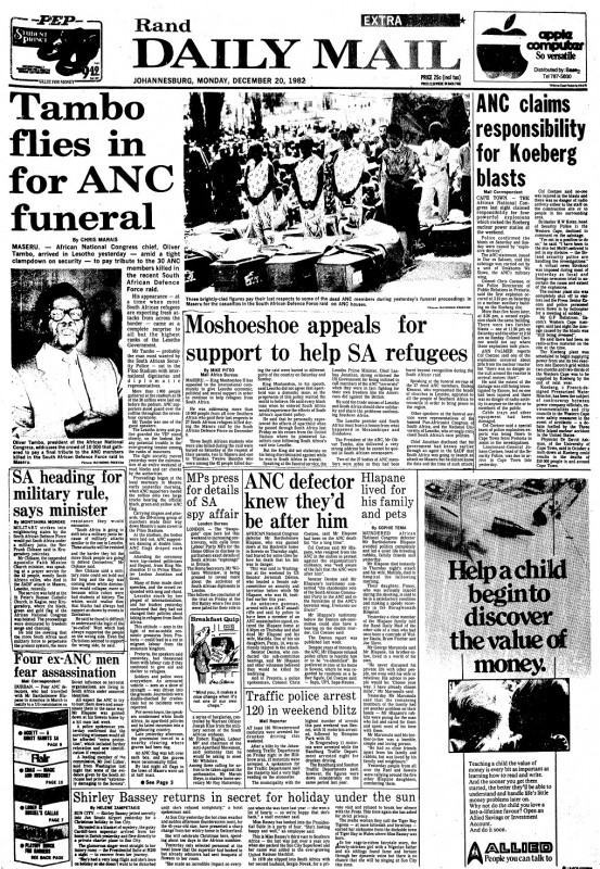 Rand Daily Mail (1902-1985) | Readex