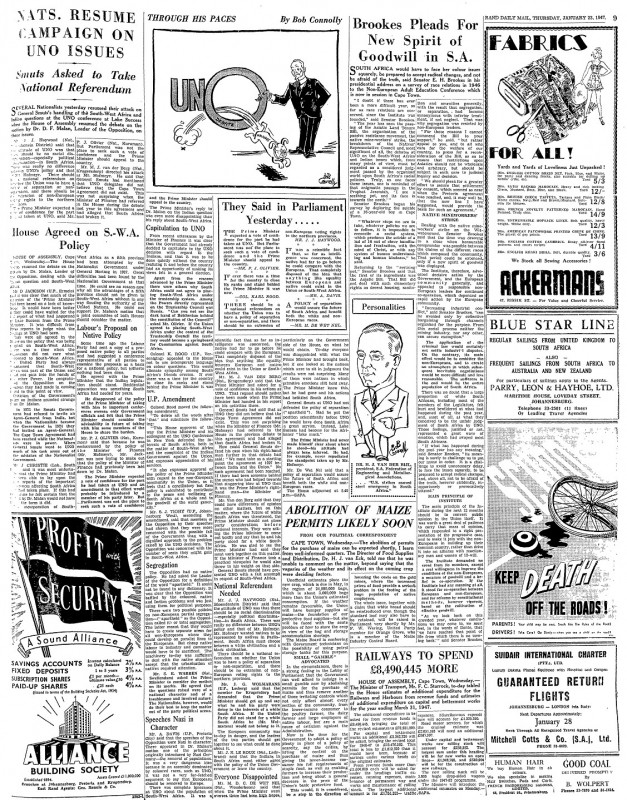 Rand Daily Mail (1902-1985) | Readex