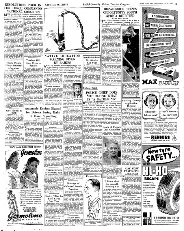 Rand Daily Mail (1902-1985) | Readex