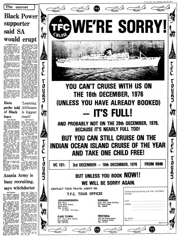 Rand Daily Mail (1902-1985) | Readex